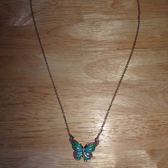 NRT | Jewelry | Nrt Enamel Butterfly Necklace | Poshmark